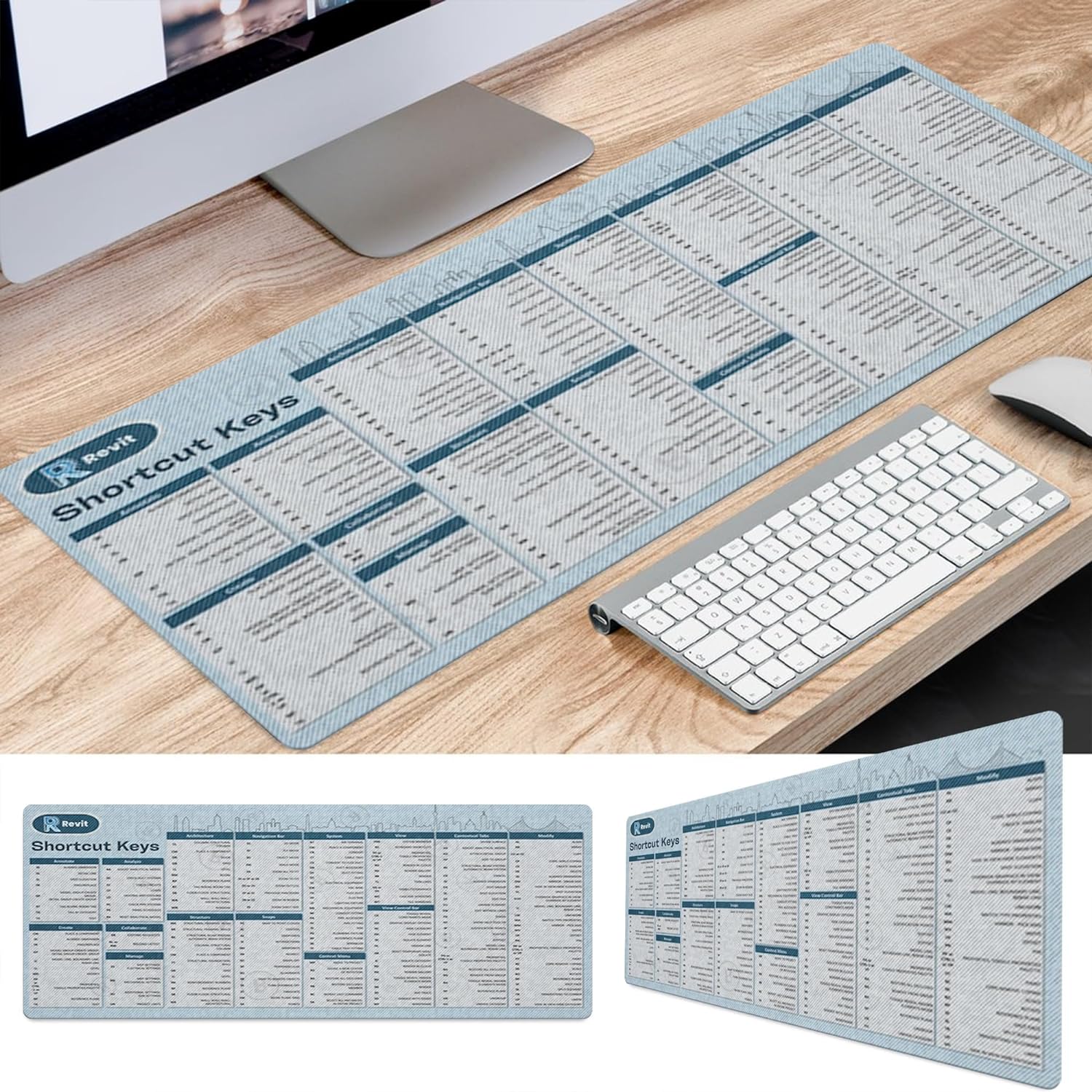 Autodesk Revit Shortcut Keys Mouse Mat Revit Cheat Sheet Revit Quick Reference Extra Large